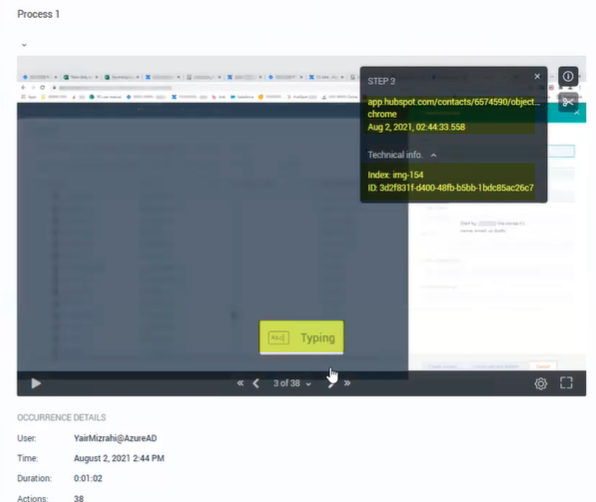 PDDR Recorded Metadata