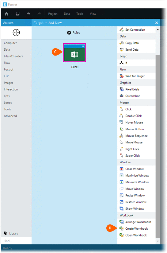 create action button in excel